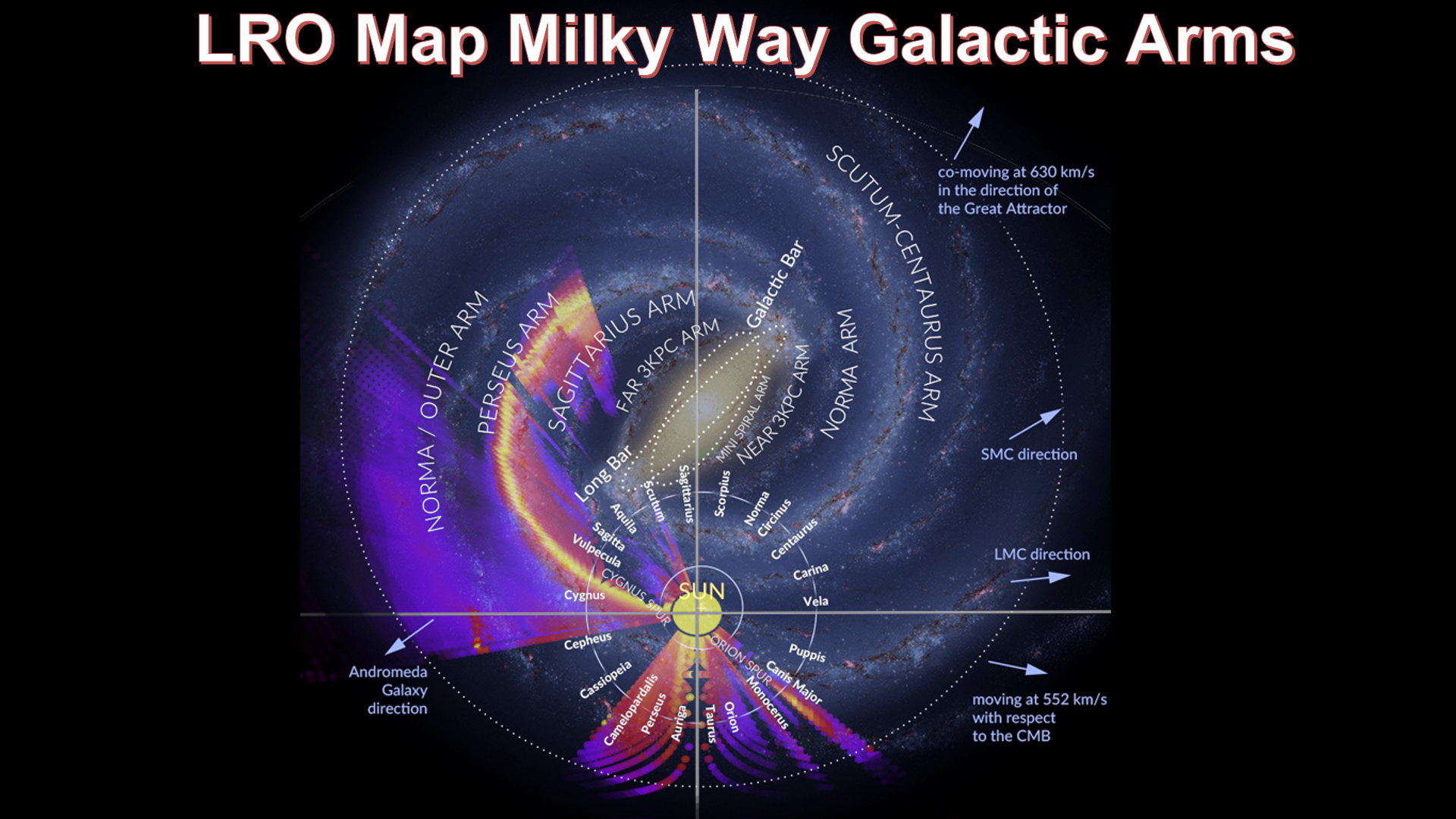 Latest LRO 2D Map of Milky Way Arms 2 September 2025 – astronomy ...