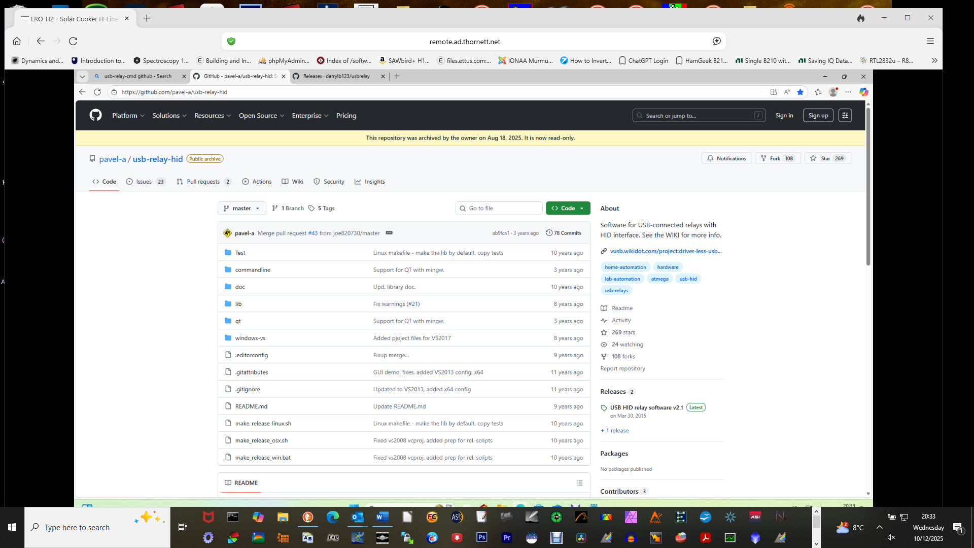 Location of HID USB Relay Board control software on Github – astronomy ...