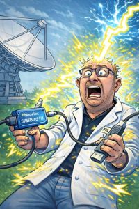 Radio Astronomy Cartoon: Electrocuted by the LNA – astronomy.me.uk The ...