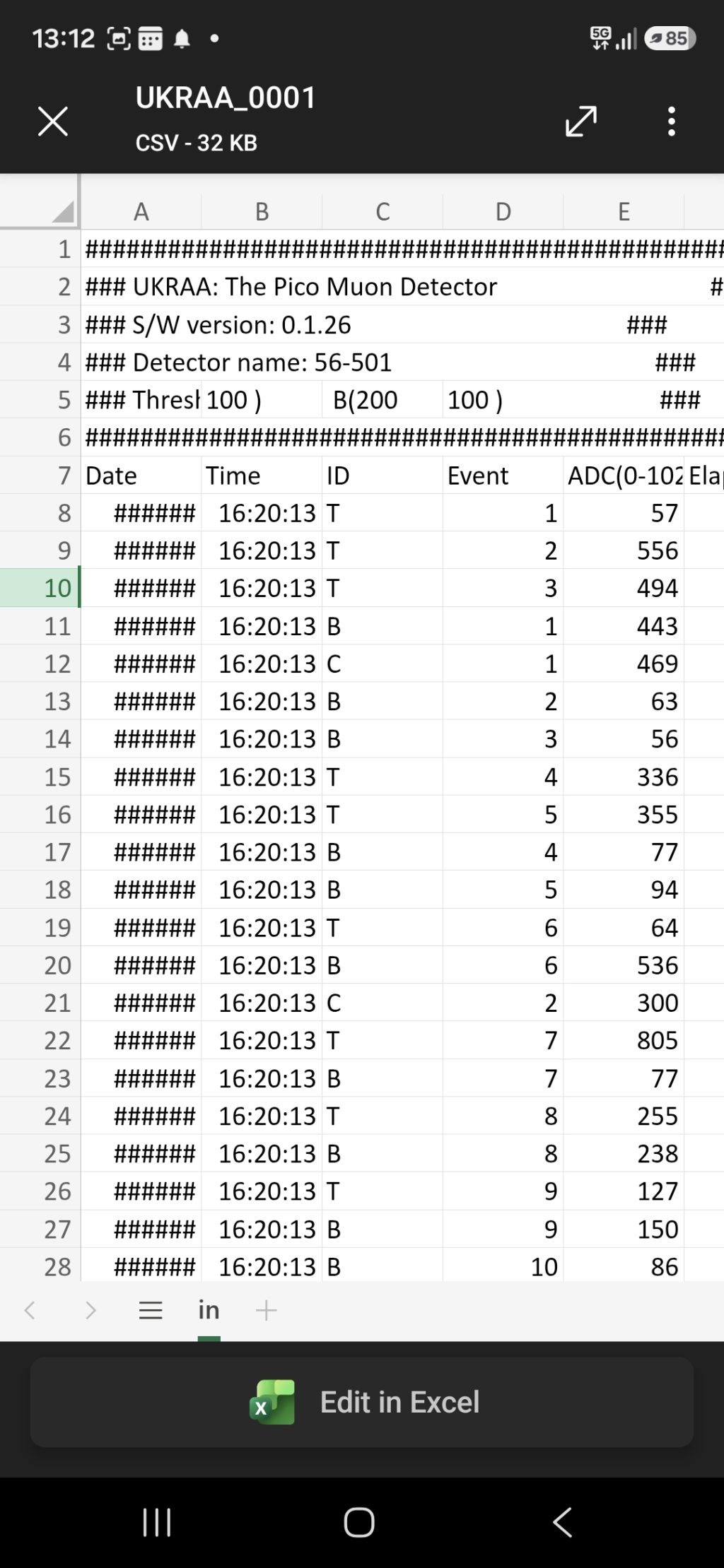 Timestamp problem on some CSV data files from UKRAA Picomuon detector ...